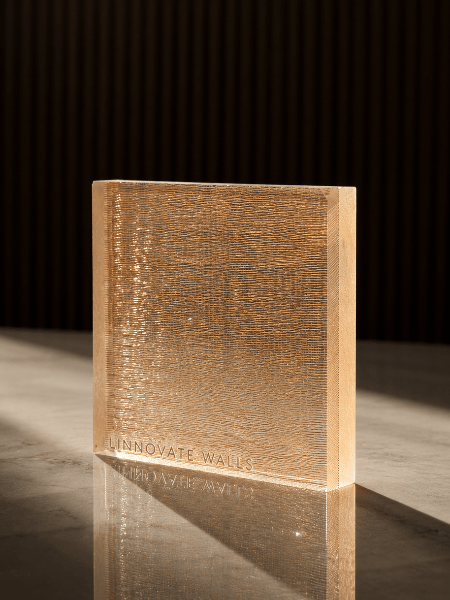 Woven Golden Mesh Resin Panel – Linnovate